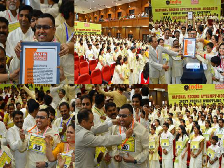 MOST PEOPLE WHISTLING TOGETHER - Asia Book of Records