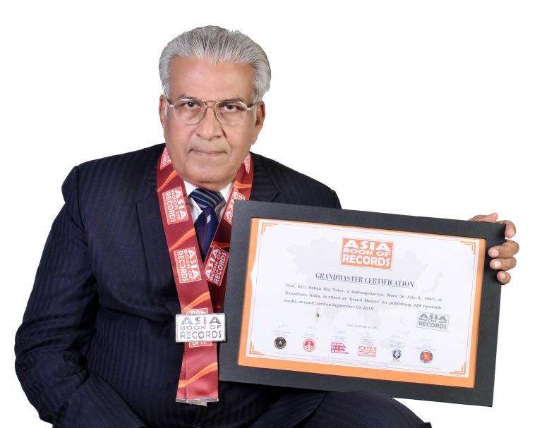 GRAND MASTER – SOHAN RAJ TATER - Asia Book of Records