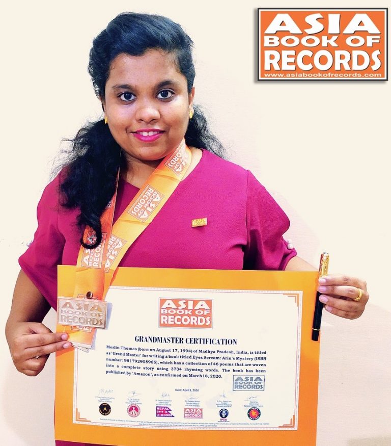 GRAND MASTER-MERLIN THOMAS - Asia Book of Records