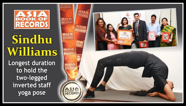 LONGEST DURATION TO HOLD THE TWO-LEGGED INVERTED STAFF YOGA POSE - Asia ...