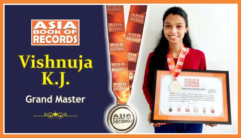 Grand Master – Vishnuja K.J. - Asia Book of Records