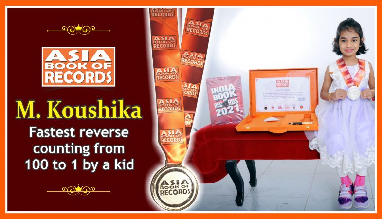 Fastest reverse counting from 100 to 1 by a kid - Asia Book of Records
