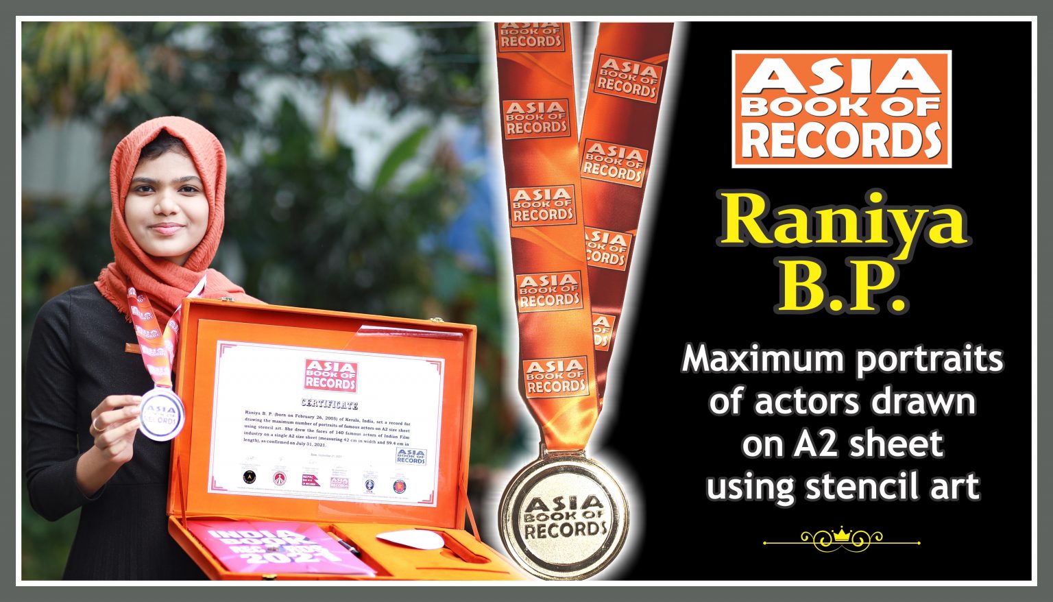 Maximum portraits of actors drawn on A2 sheet using stencil art - Asia ...