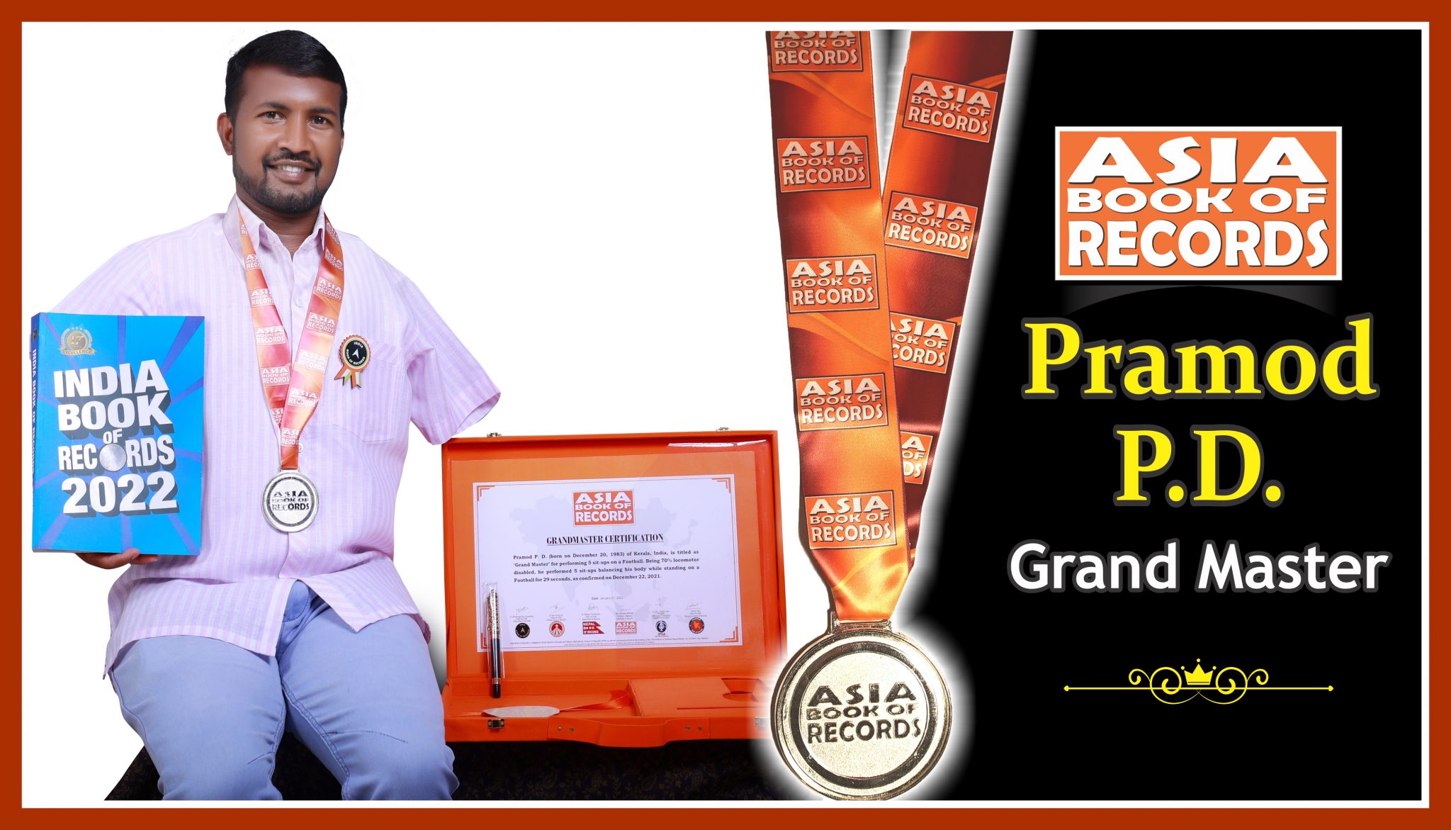 Grand Master – Pramod P. D. - Asia Book of Records