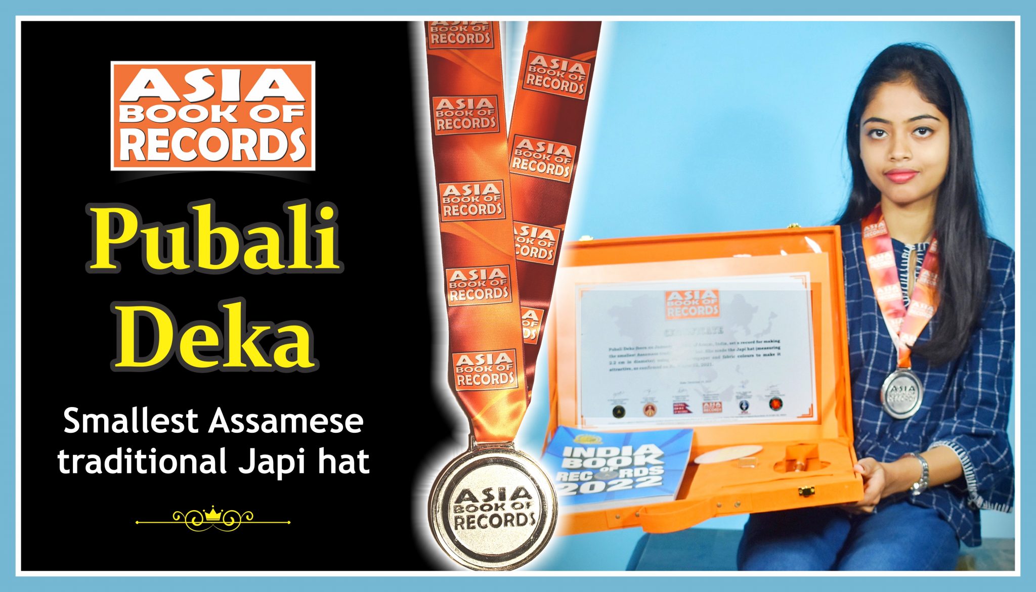 Smallest Assamese traditional Japi hat - Asia Book of Records