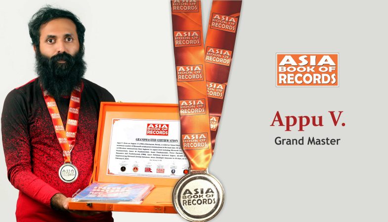 Grand Master – Appu V. - Asia Book of Records