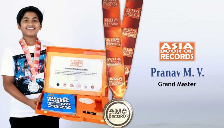 Grand Master – Pranav M. V. - Asia Book of Records