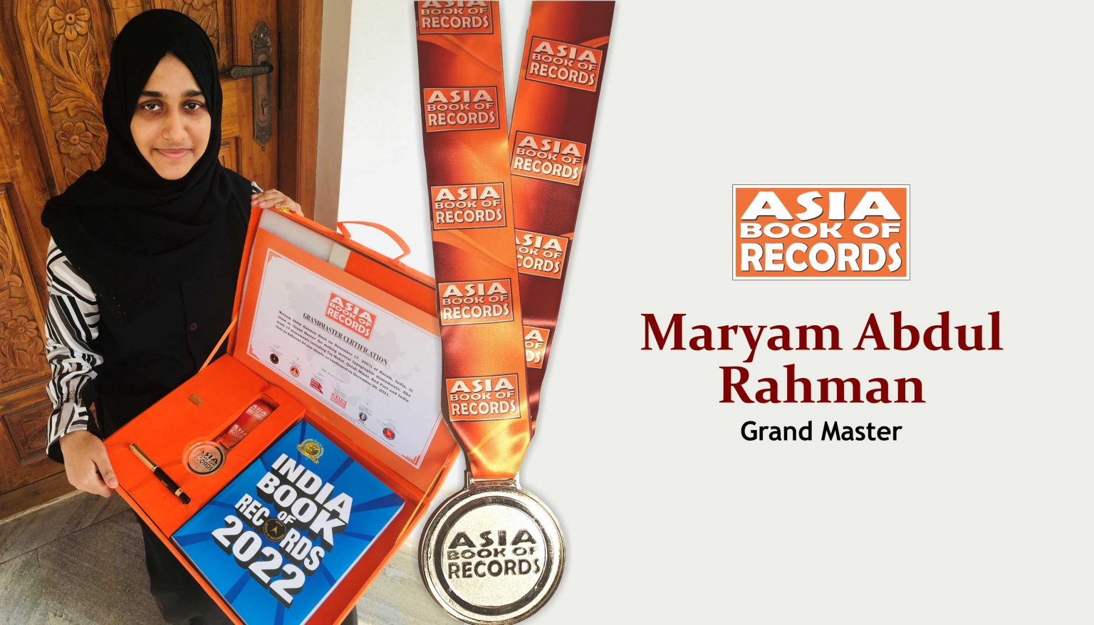 Grand Master – Maryam Abdul Rahman – Asia Book of Records