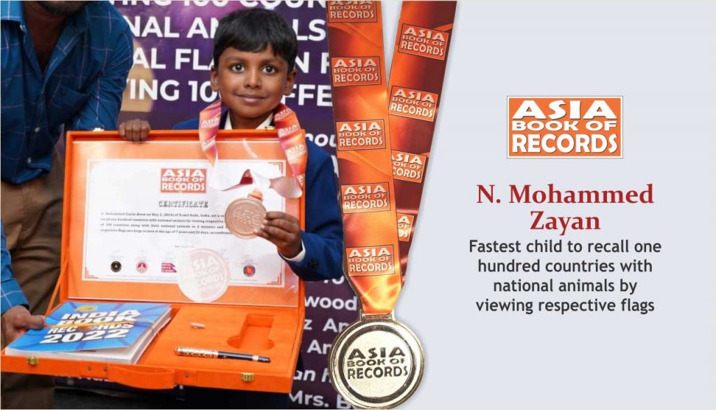 Fastest child to recall one hundred countries with national animals by ...