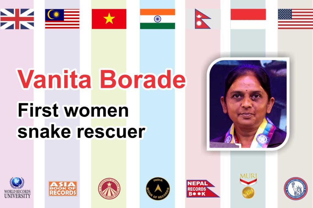 Snake Friend – Vanita Borade - Asia Book of Records