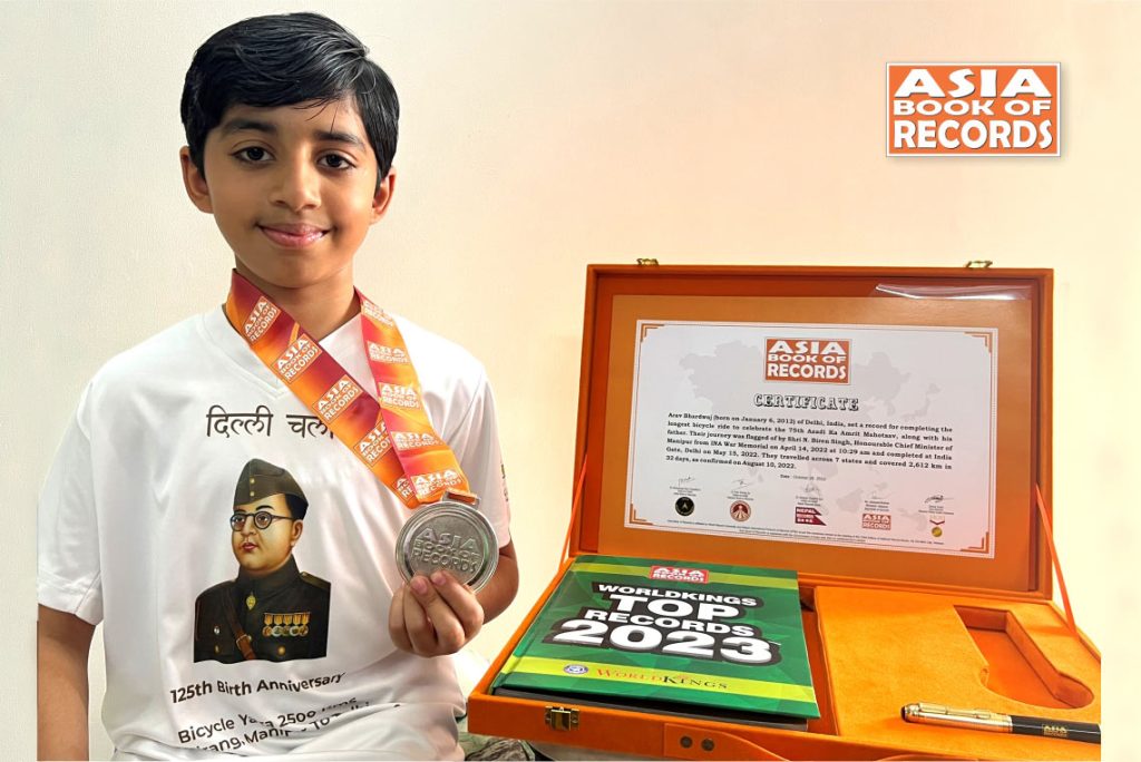 Longest bicycle ride by a father and son duo to celebrate 75th Azadi Ka Amrit Mahotsav - Asia ...