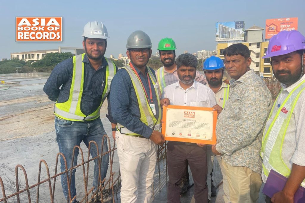 Largest elevated RCC solid slab rotary junction - Asia Book of Records