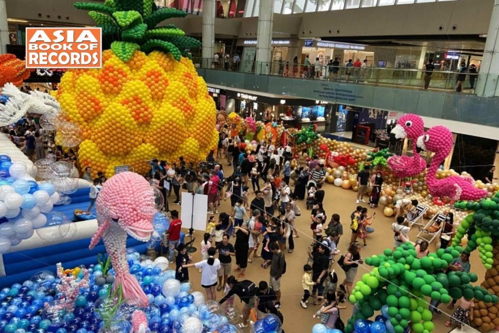 Largest running balloons show in a mall - Asia Book of Records