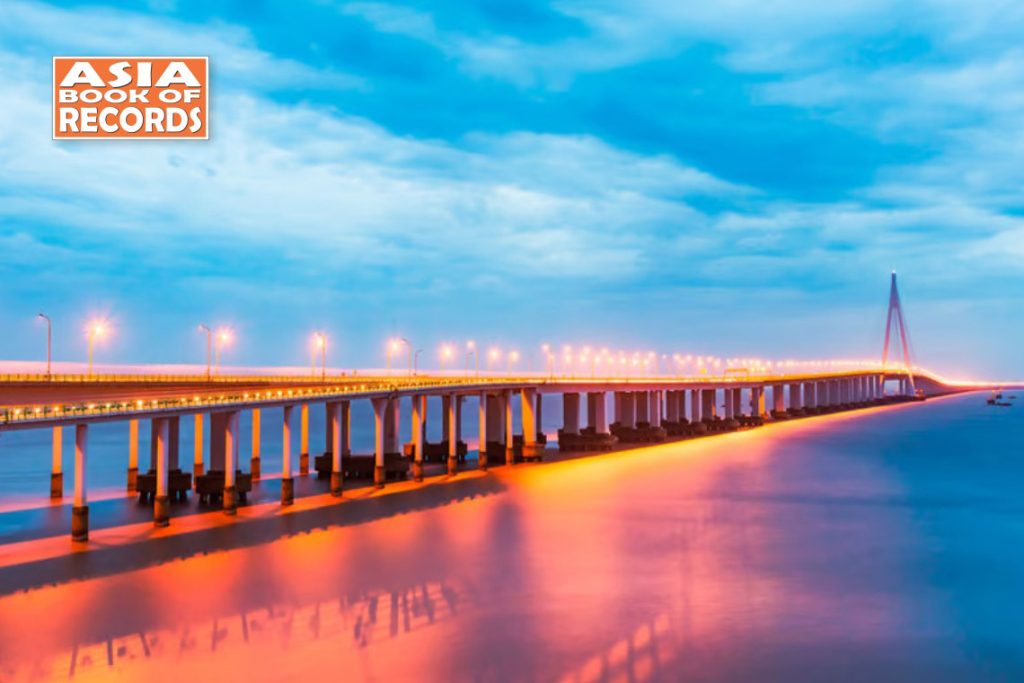 Longest bridge spanning open sea in the world - Asia Book of Records