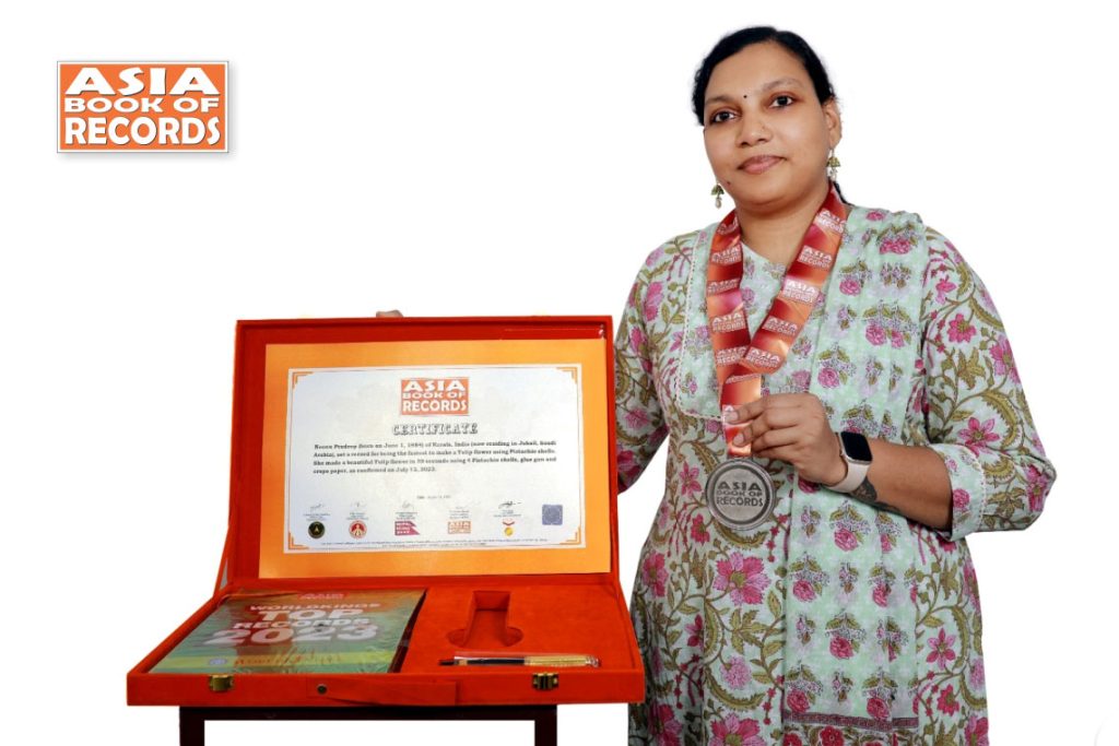 Fastest to make a Tulip flower using Pistachio shells - Asia Book of ...