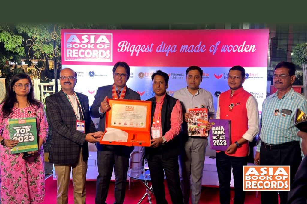 Biggest Wooden Diya - Asia Book of Records