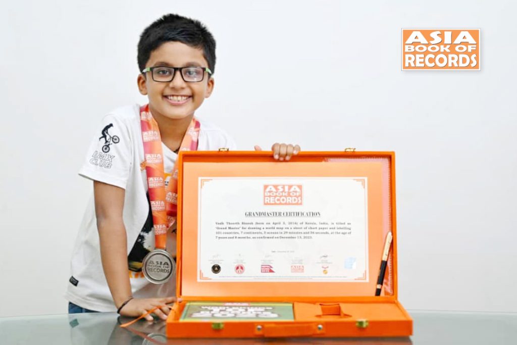 Grand Master – Vedh Theerth Binesh - Asia Book of Records