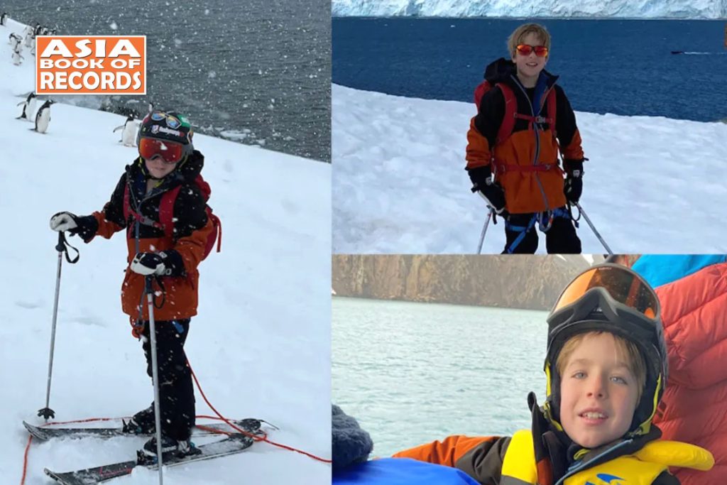 Youngest to ski 7 continents - Asia Book of Records