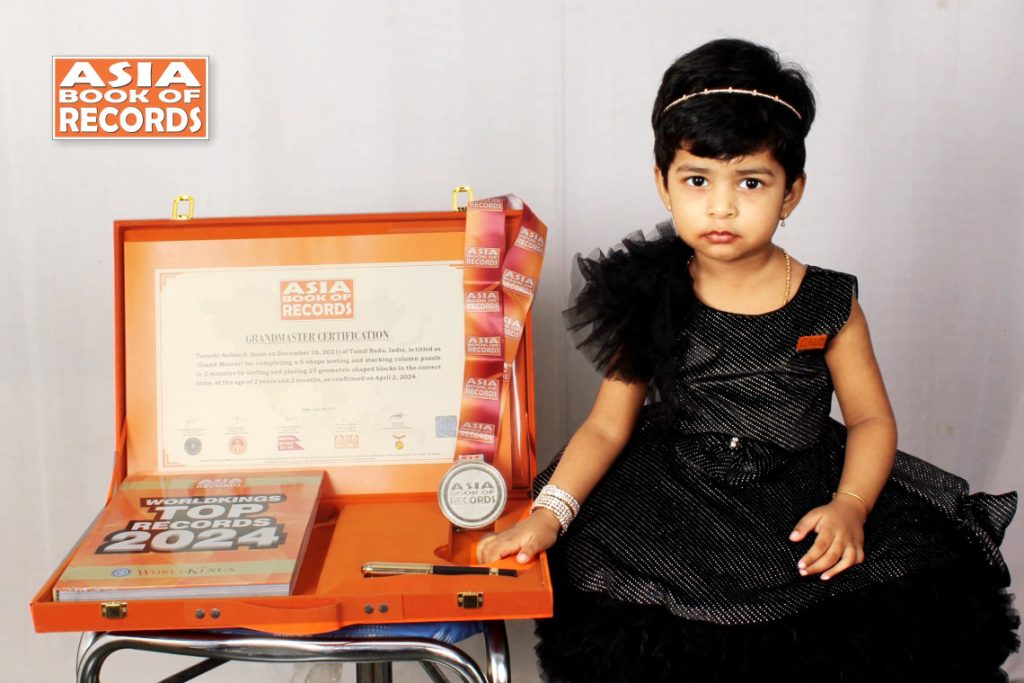 Grand Master – Tarushi Aahna S. - Asia Book of Records