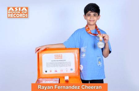 Grand Master – Rayan Fernandez Cheeran - Asia Book of Records